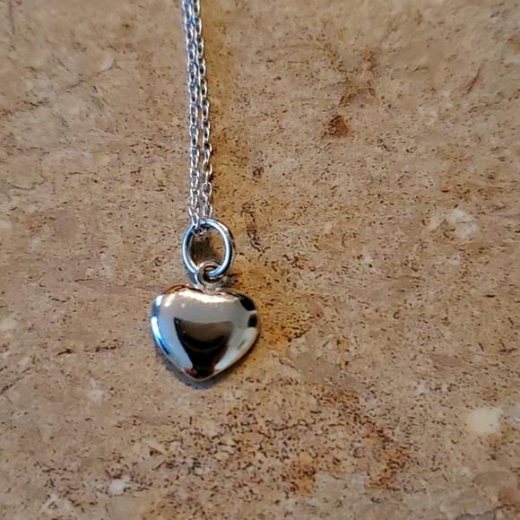 Jewelry | Small Silver Heart Necklace | Poshmark
